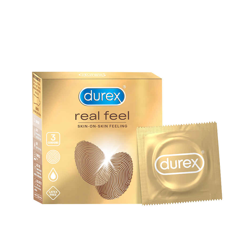 Durex Real Feel - Pack of 3 Condoms in QuickCart :Anything in Minutes™