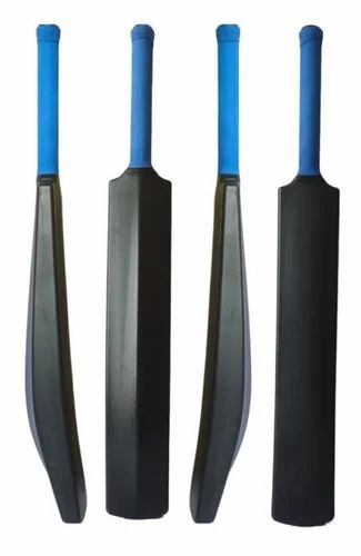 PVC Plastic Cricket Bat Black for All Ages Play with Tennis and Wind ...